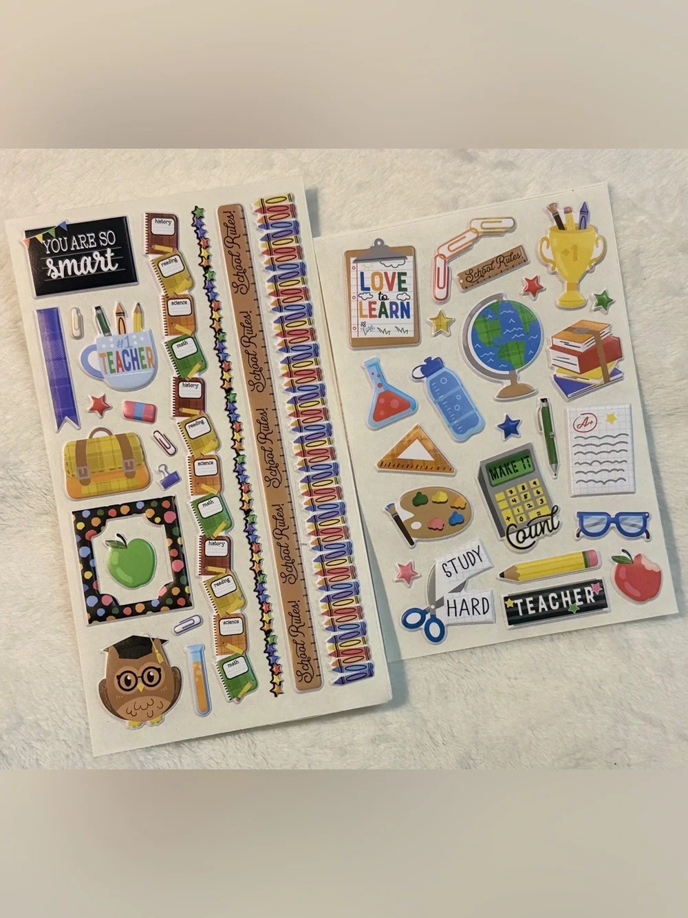 Sticko | Office | Sticko Stickers School Days Study Hard Scrapbook ...